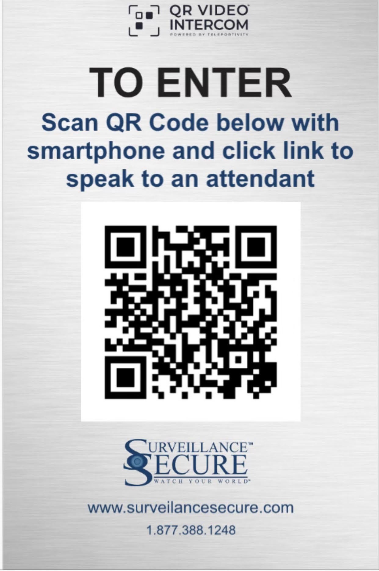 Qr Code Intercom Washington Dc Md Va Touchless Access Control System